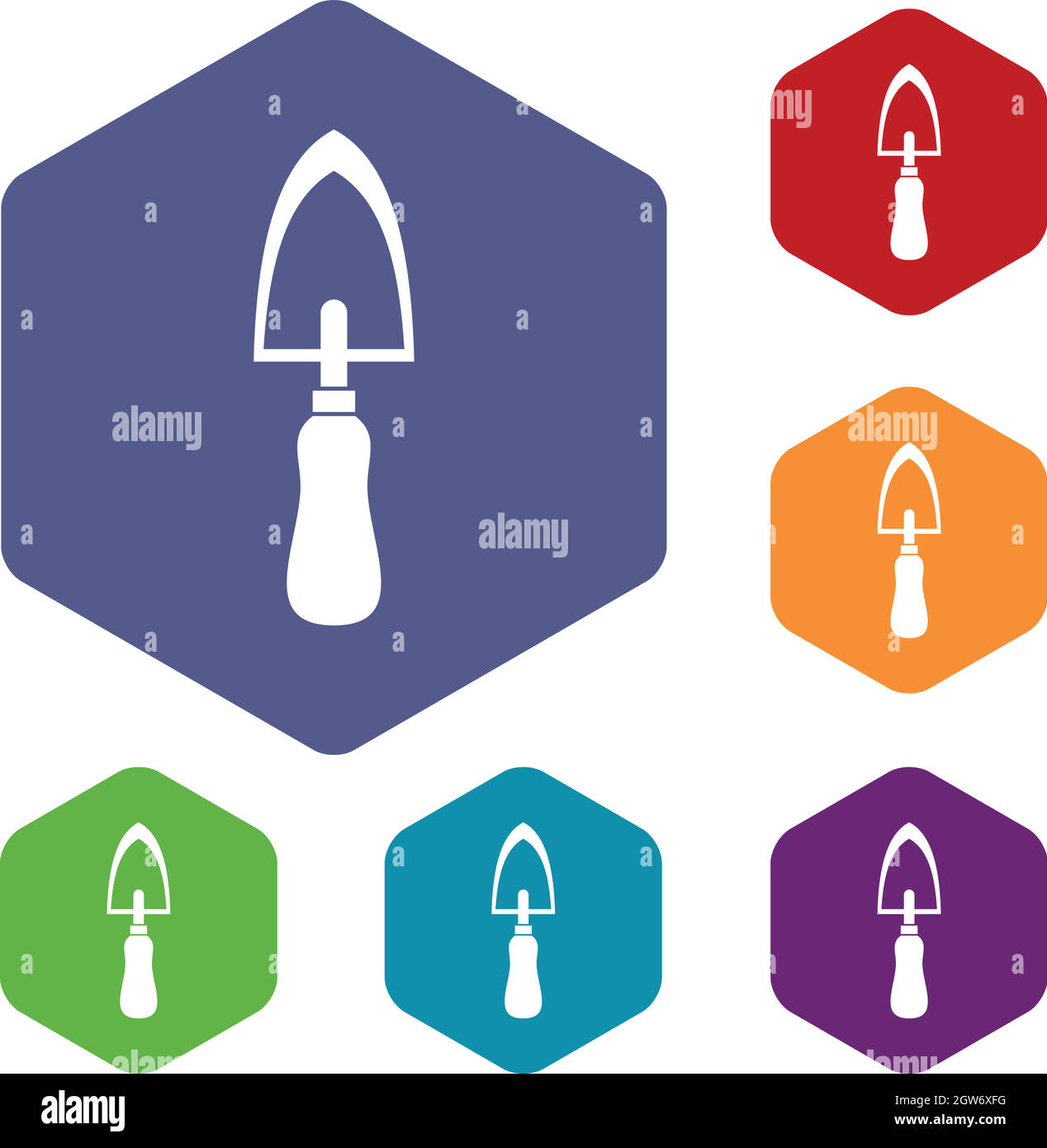 Garden trowel icons set Stock Vector Image & Art - Alamy