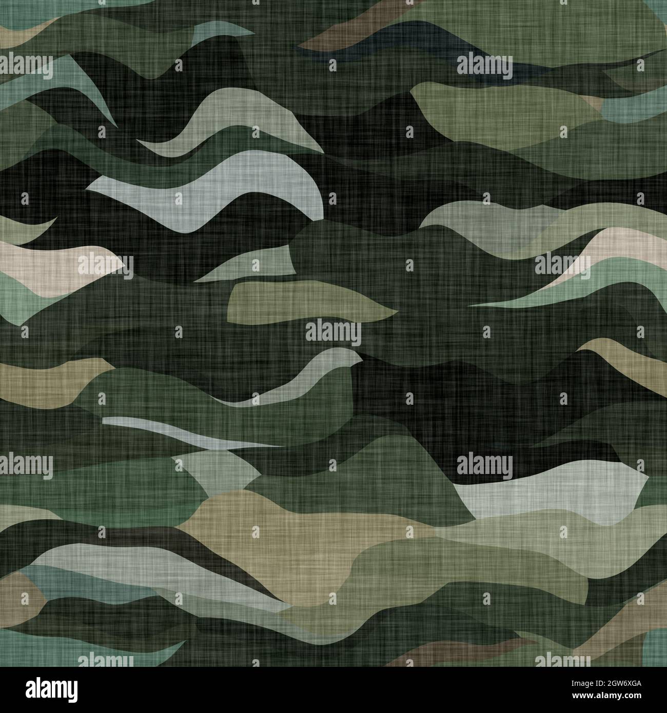 Camouflage dark underbrush wood style texture material. Seamless ...