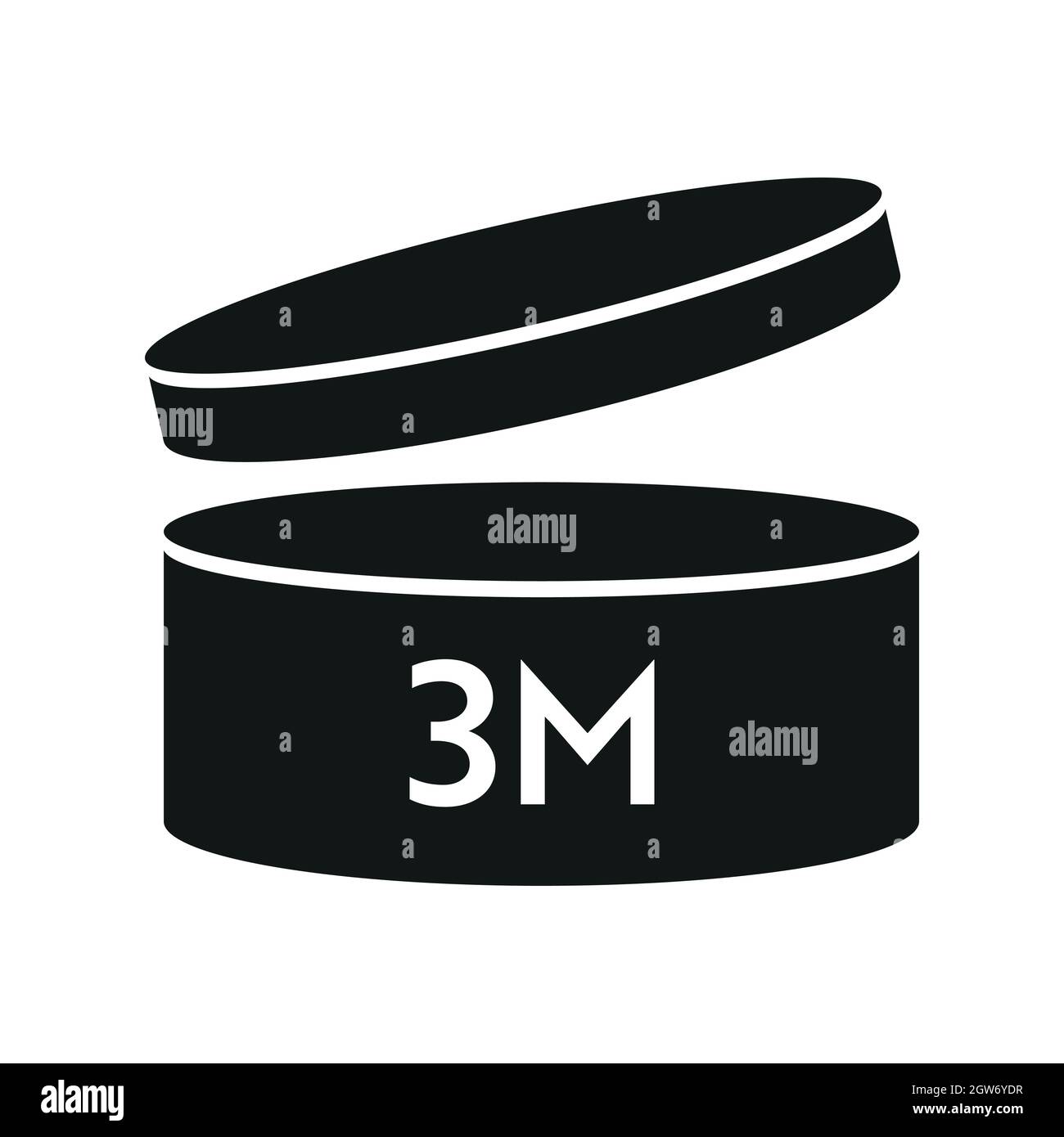 PAO vector icon 3 month. Period after opening symbols. Can with open ...