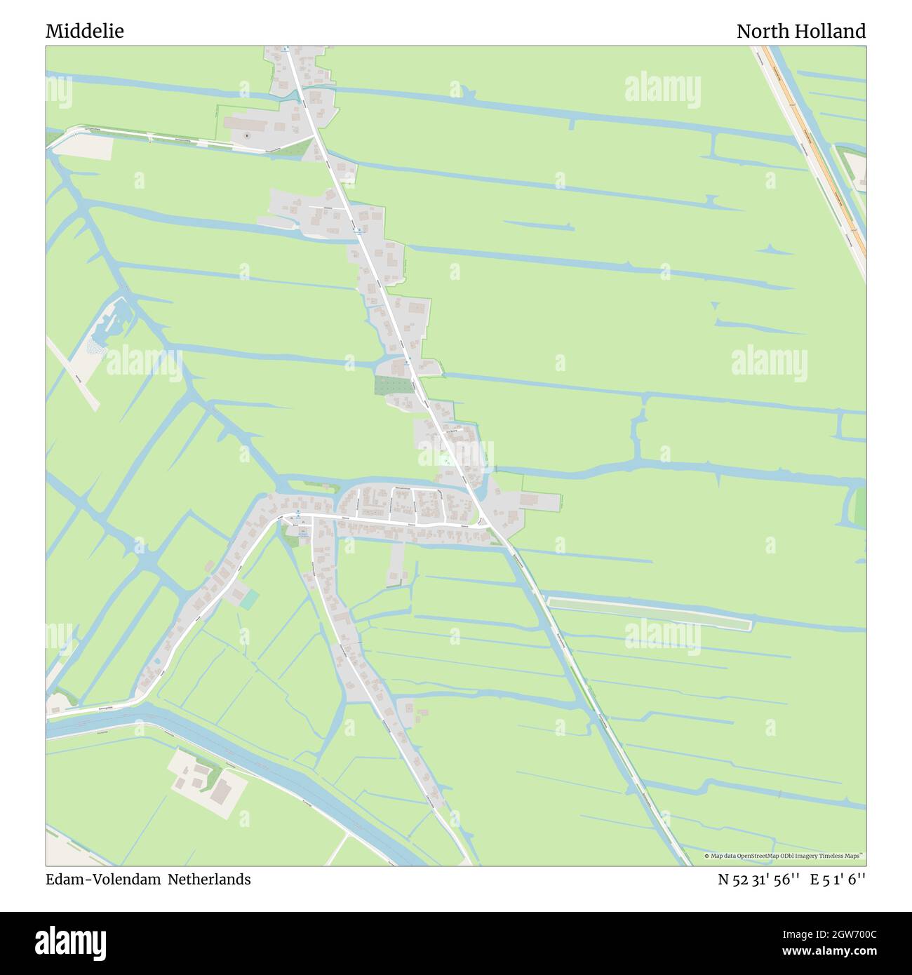 Middelie, Edam-Volendam, Netherlands, North Holland, N 52 31' 56'', E 5 ...