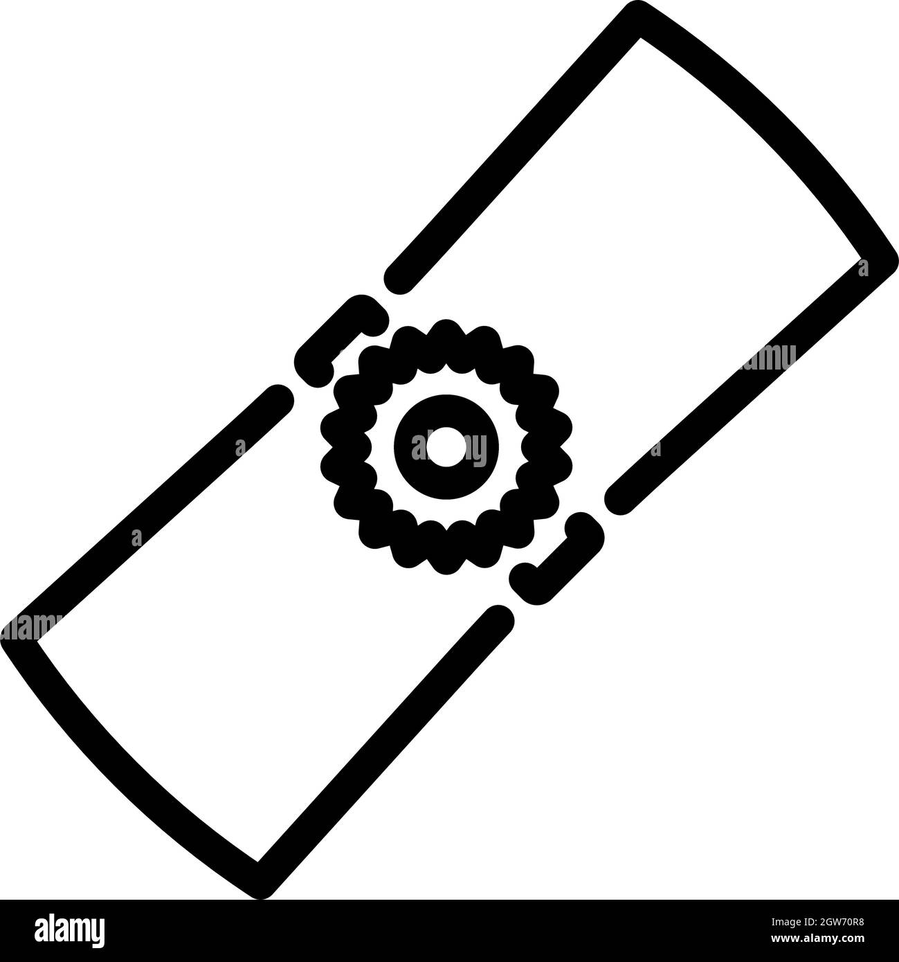 Graduation design diploma roll Stock Vector Images - Alamy