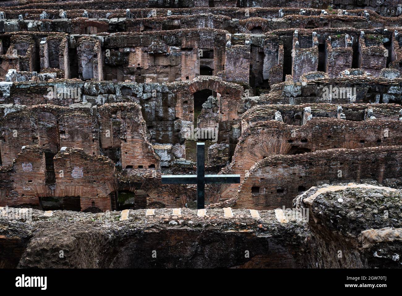 Old Ruins Of The Coliseum In Rome Stock Photo - Alamy