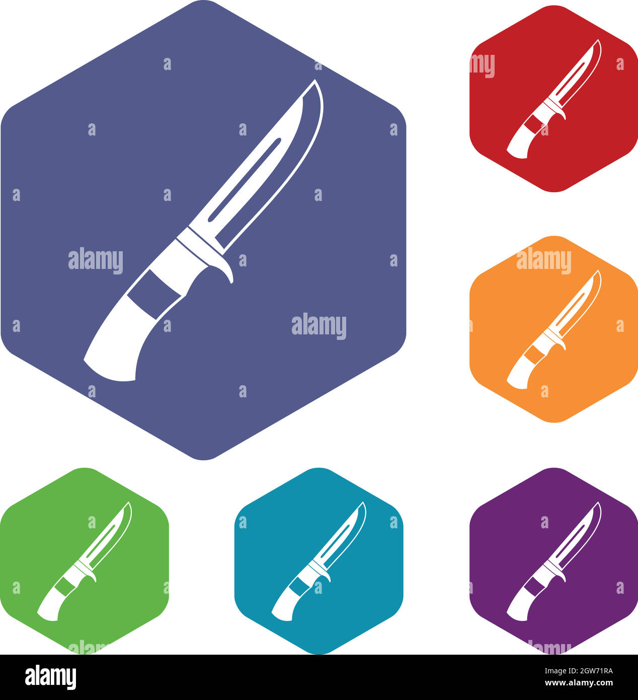 Knife icons set Stock Vector Image & Art - Alamy
