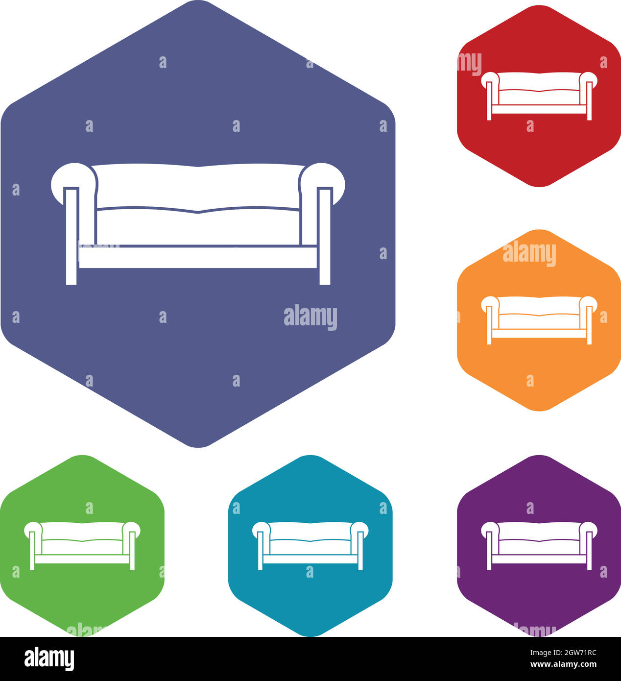 Sofa icons set Stock Vector Image & Art - Alamy