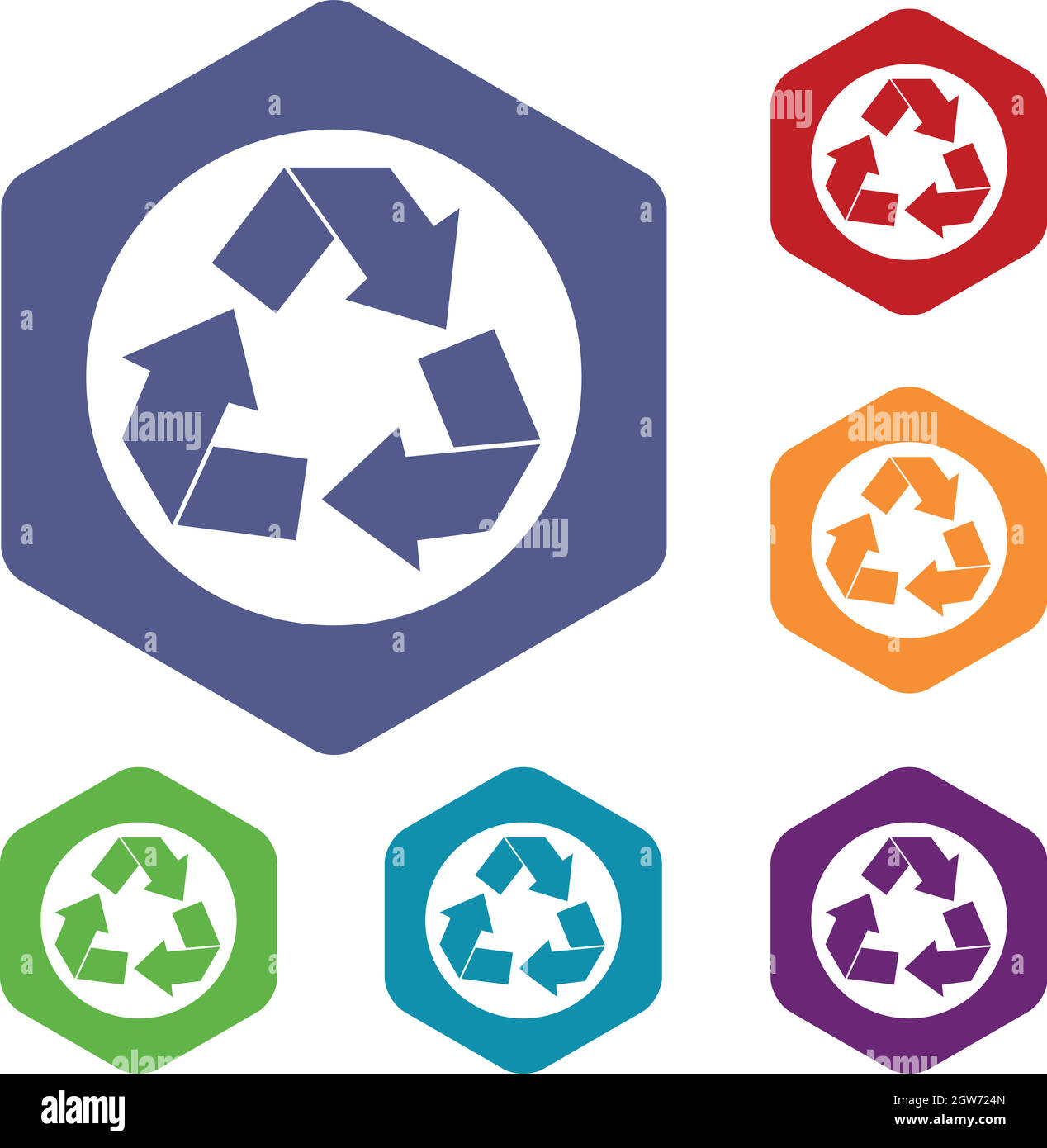 Recyclable sign Stock Vector Images - Alamy