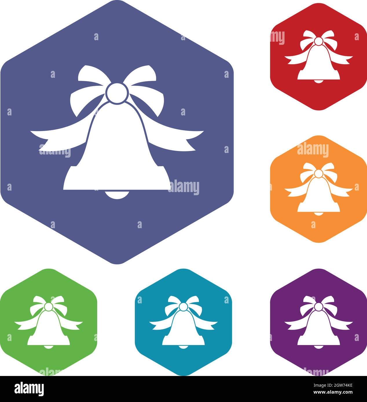 Bell icons set Stock Vector Image & Art - Alamy