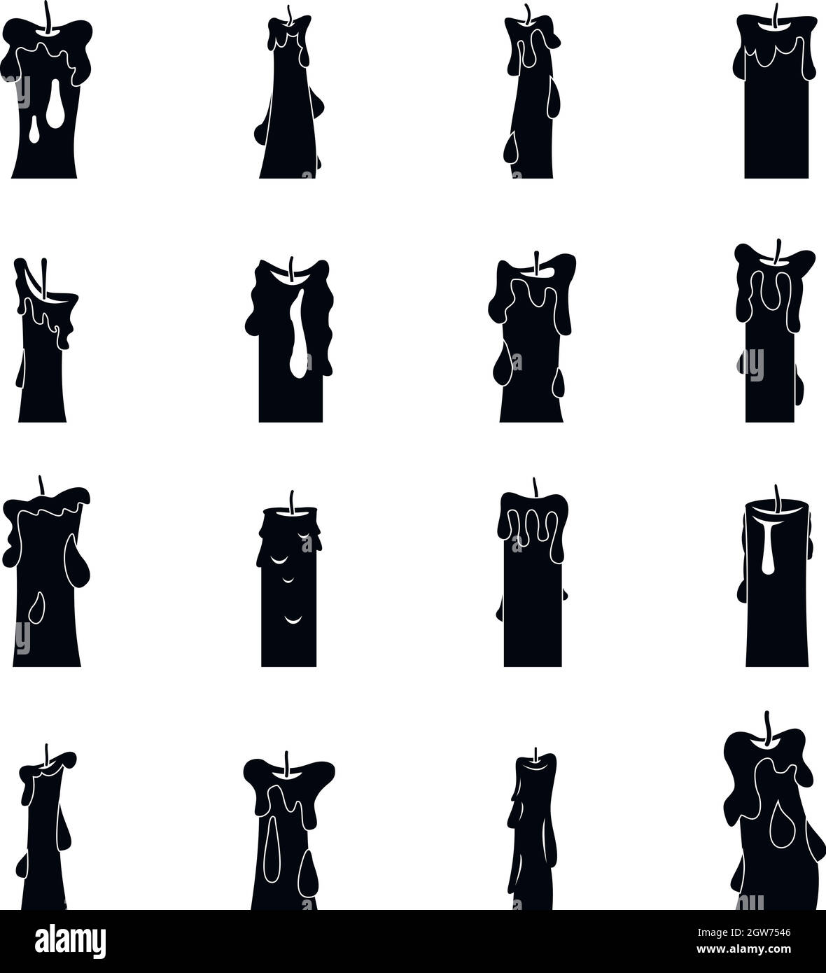 Icons collection with simple forms Stock Vector Images - Alamy