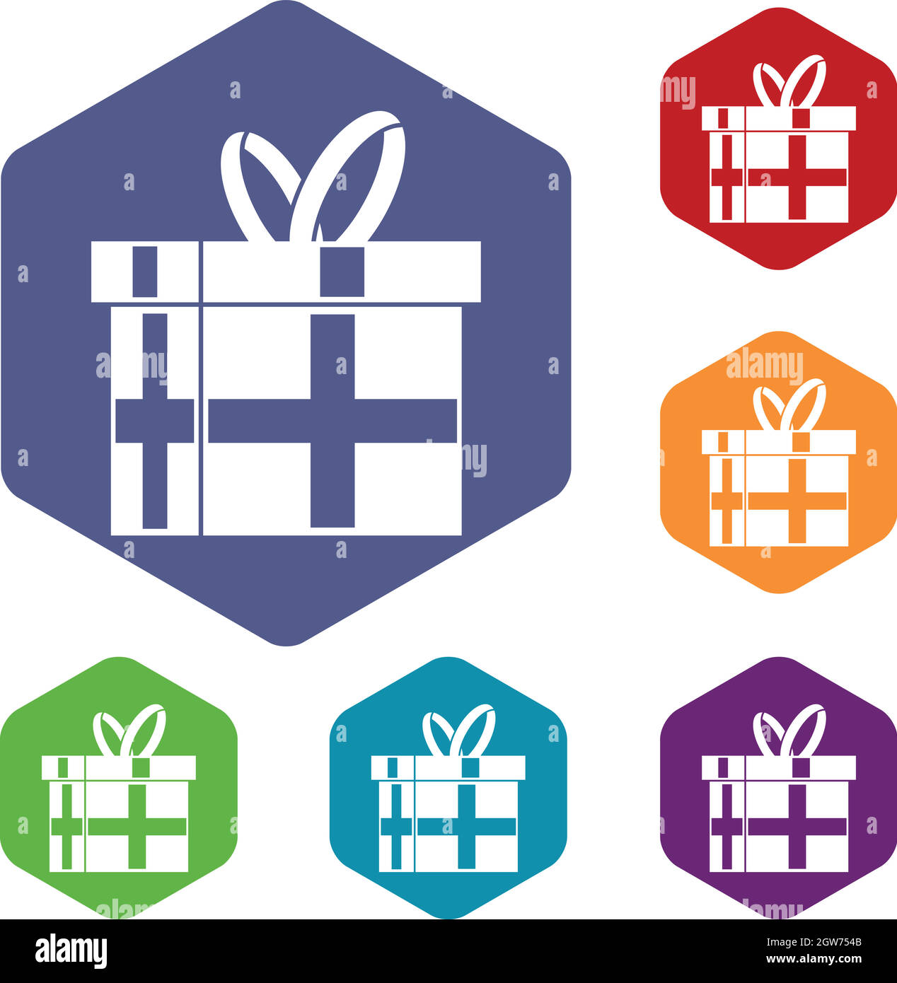 Gift box present in Stock Vector Images - Alamy