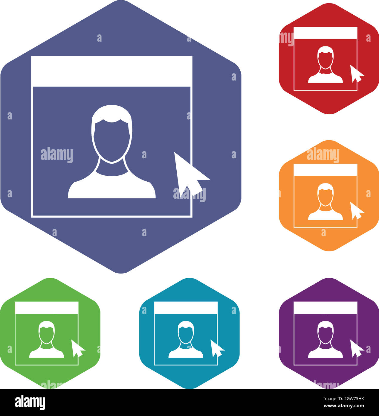 Network profile icons on Stock Vector Images - Alamy