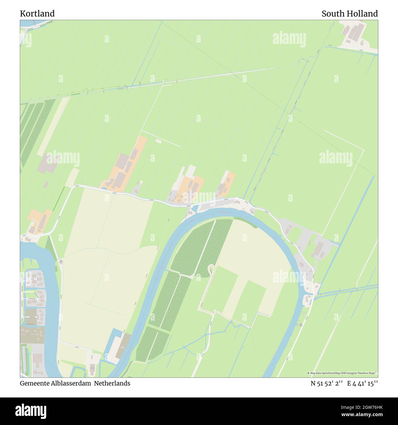 Kortland, Gemeente Alblasserdam, Netherlands, South Holland, N 51 52' 2 ...