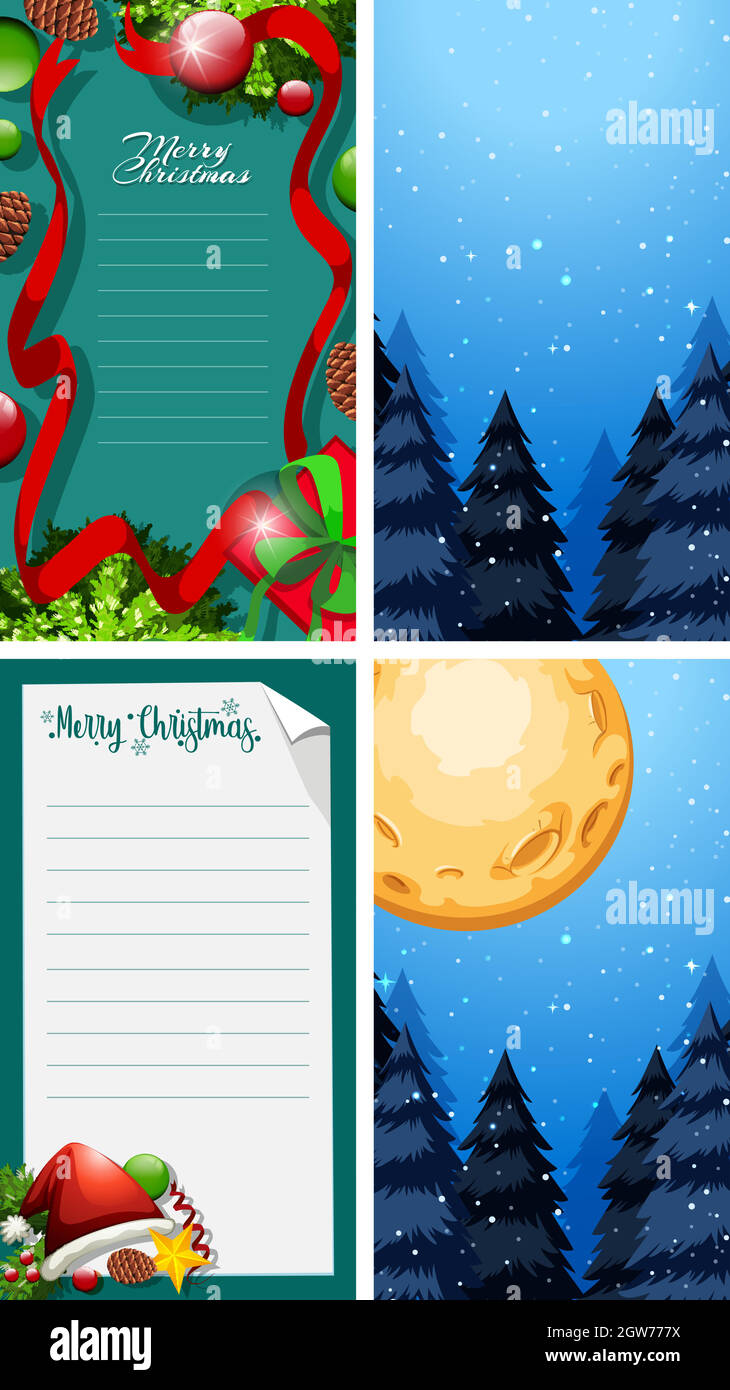 Background outside christmas tree Stock Vector Images - Alamy