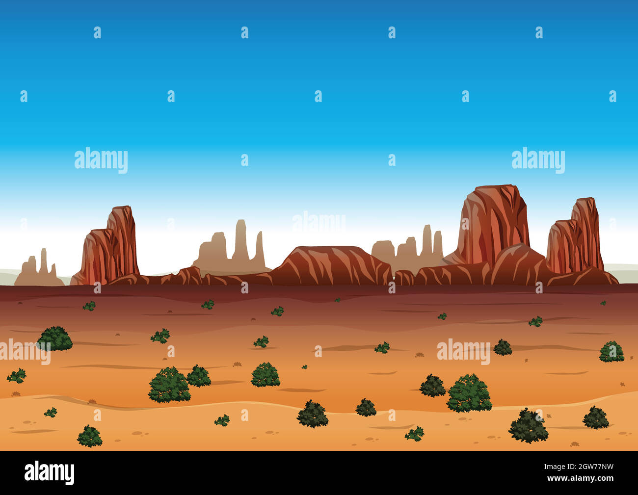 Background scene with canyon and field Stock Vector Image & Art - Alamy