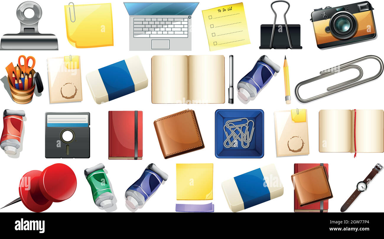 Set of different objects Stock Vector Image & Art - Alamy