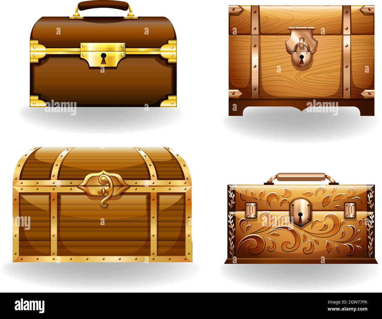 Treasure chest clipart hi-res stock photography and images - Alamy