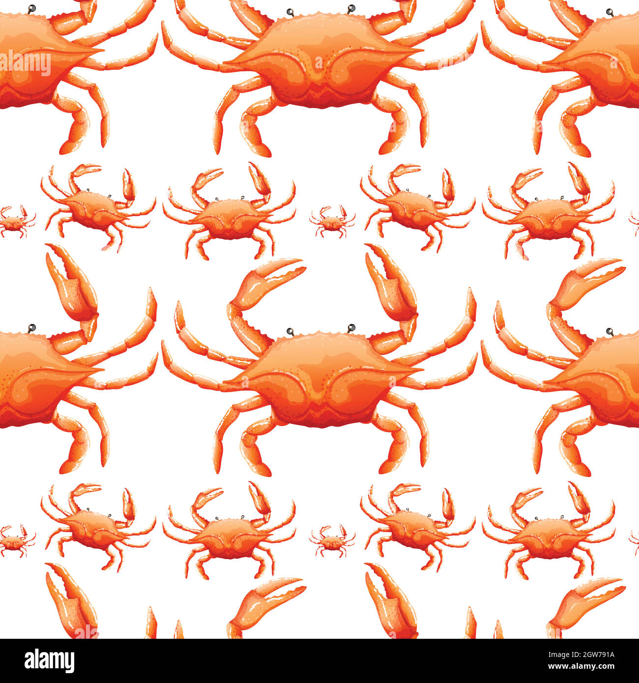 Seamless background with crabs Stock Vector Image & Art - Alamy