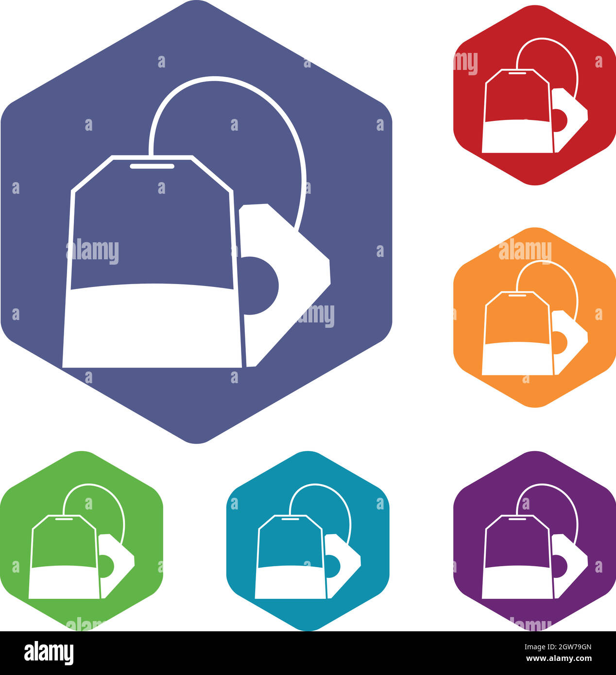 Teabag icons set Stock Vector Image & Art - Alamy