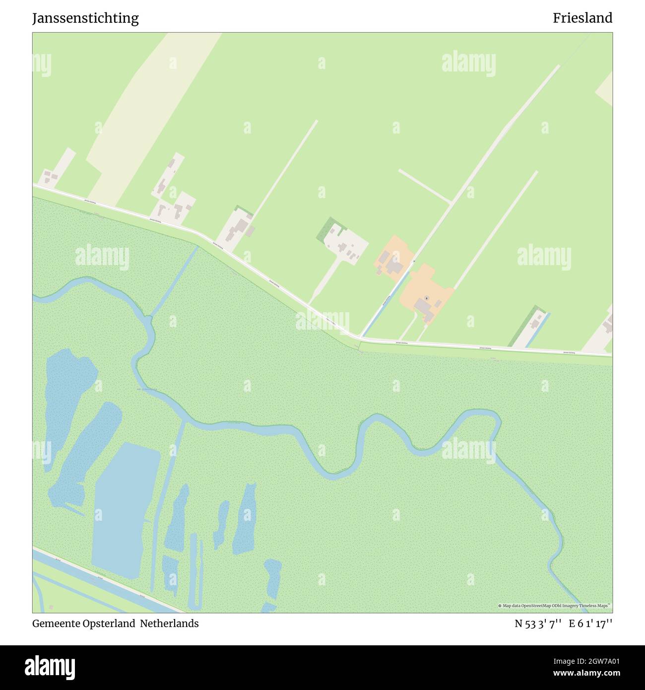 Janssenstichting, Gemeente Opsterland, Netherlands, Friesland, N 53 3 ...