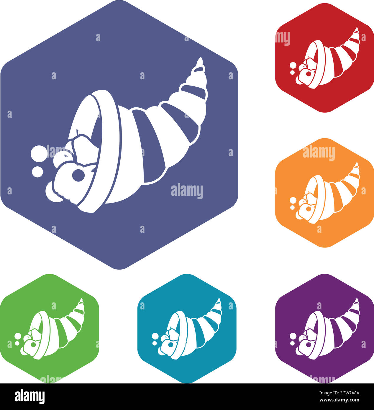 Thanksgiving harvest icon set hi-res stock photography and images - Alamy