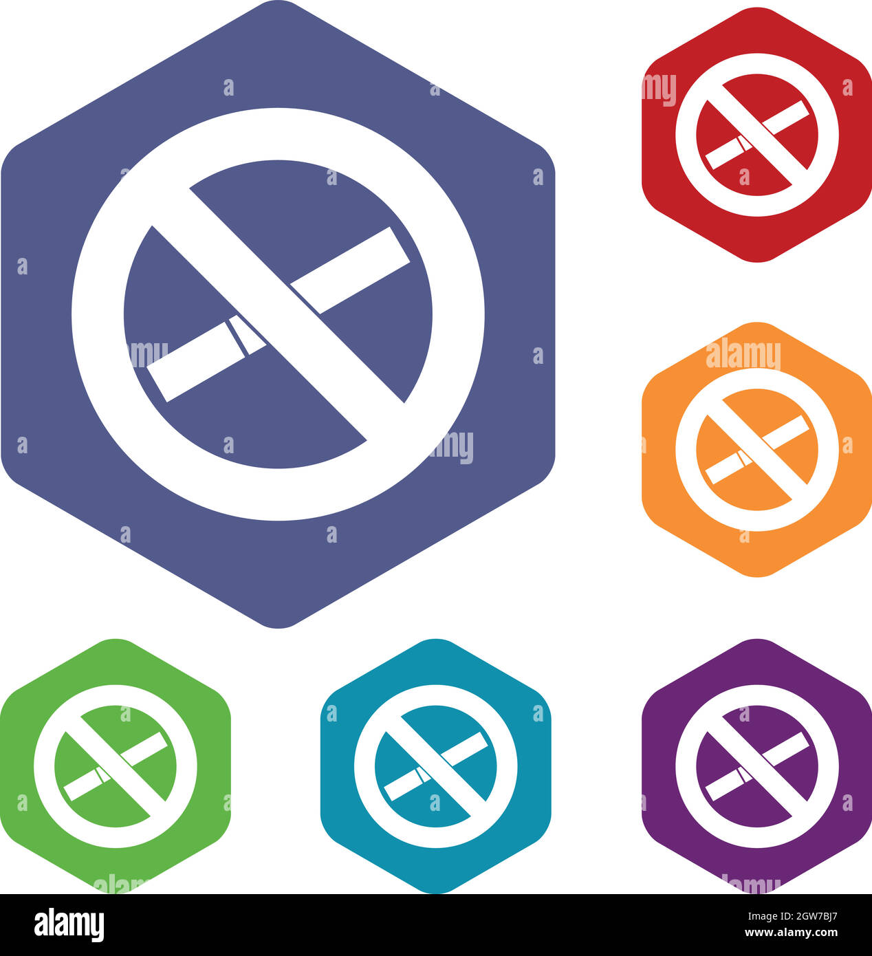 No smoking sign icons set Stock Vector Image & Art - Alamy