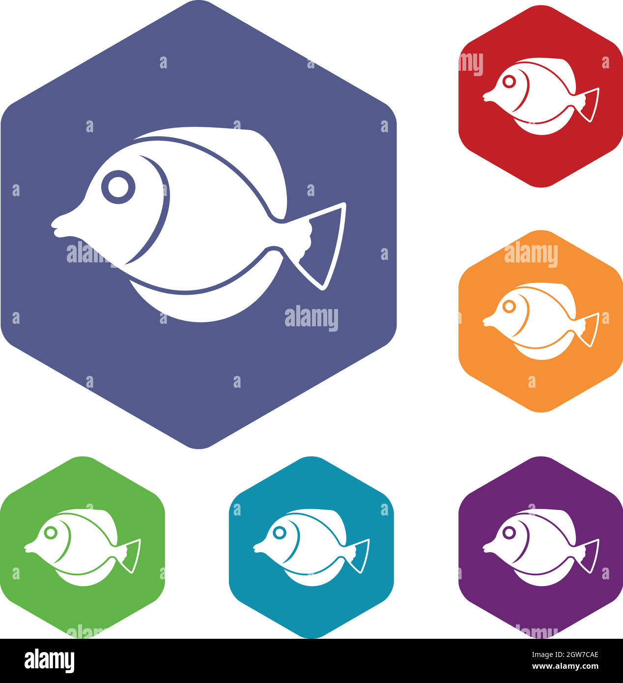 Surgeonfish reef Stock Vector Images - Alamy