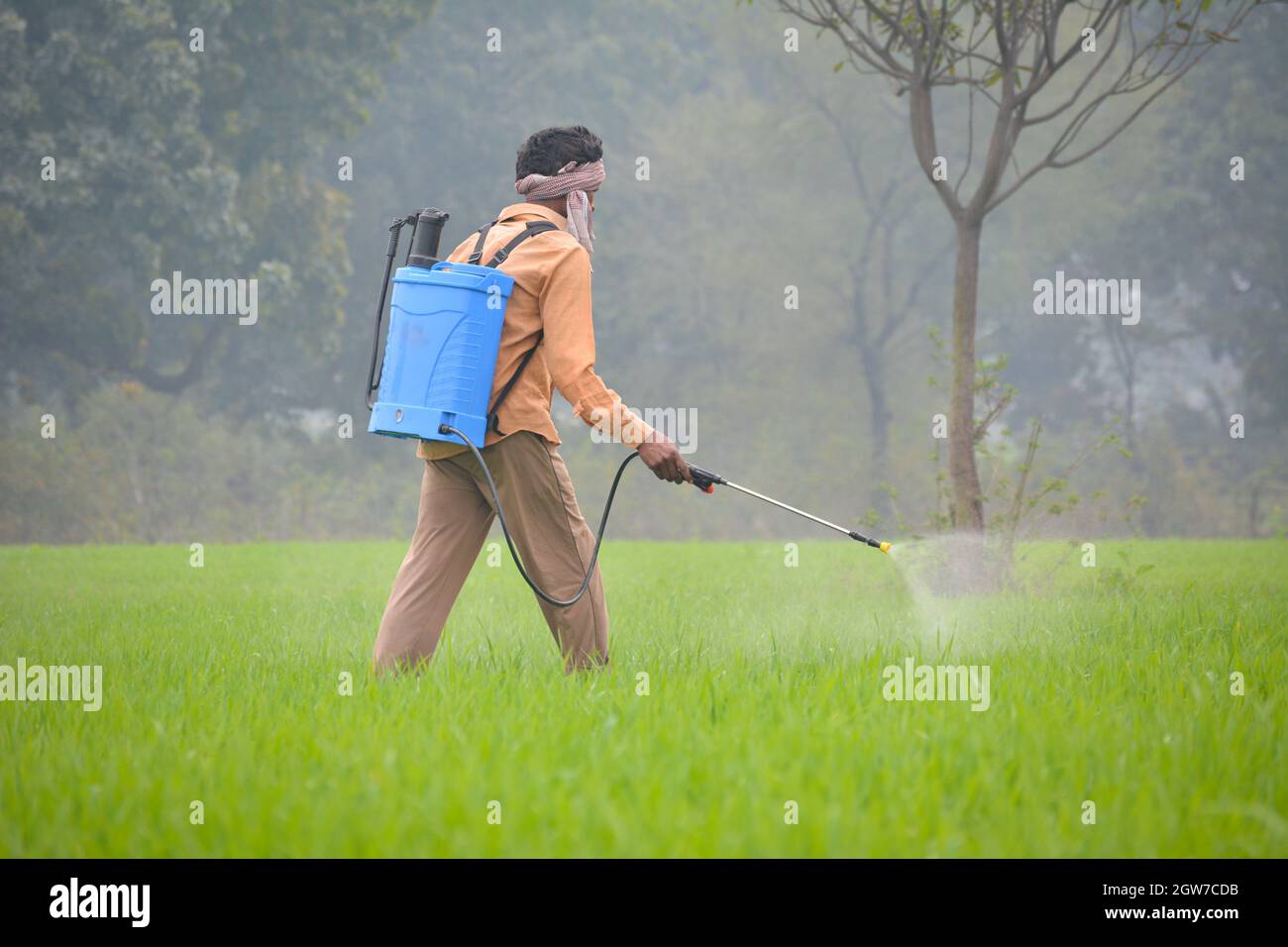 Fertilizer spraying lawn hi-res stock photography and images - Alamy