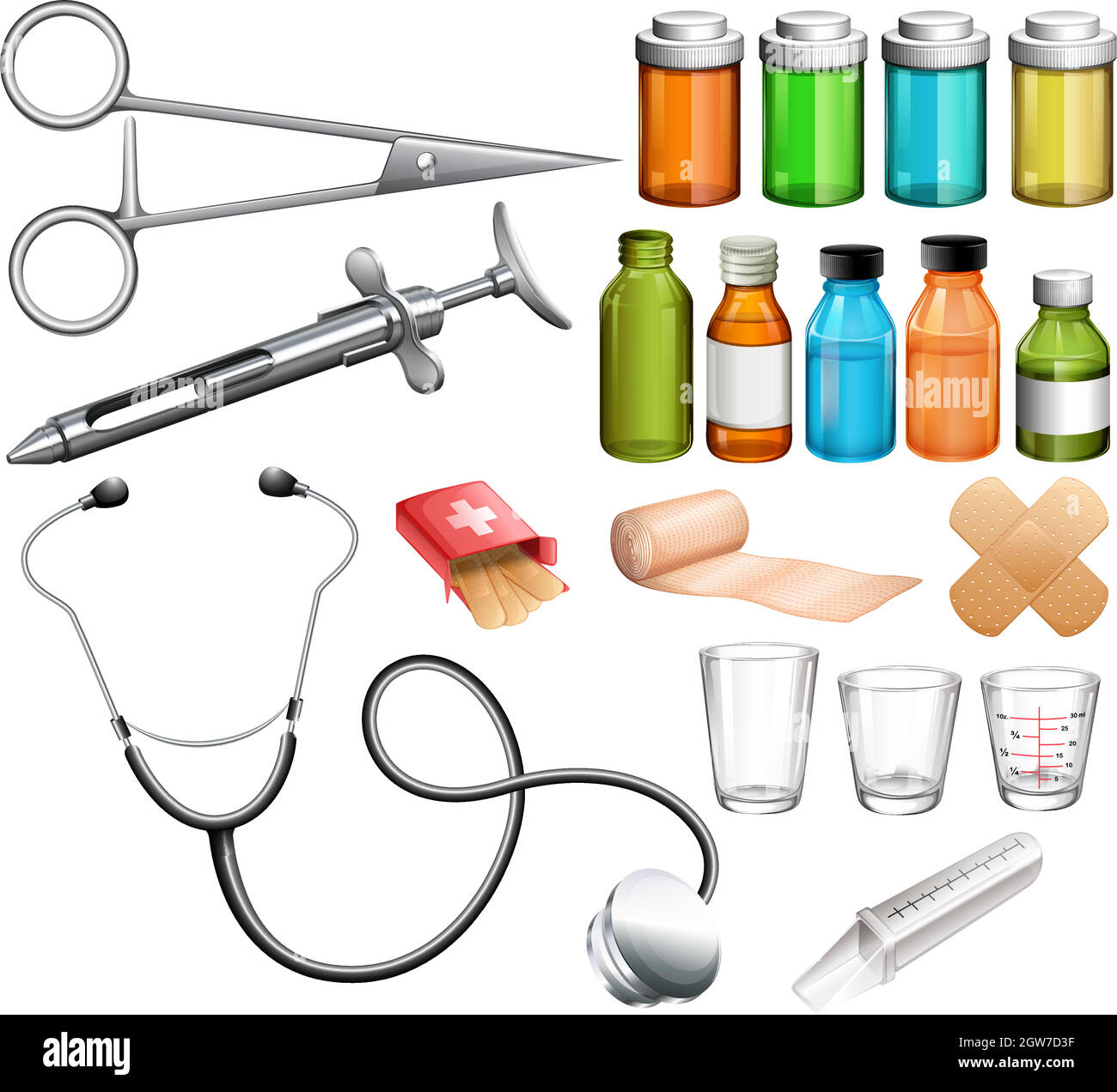 Cartoon medical equipment Stock Vector Images - Alamy