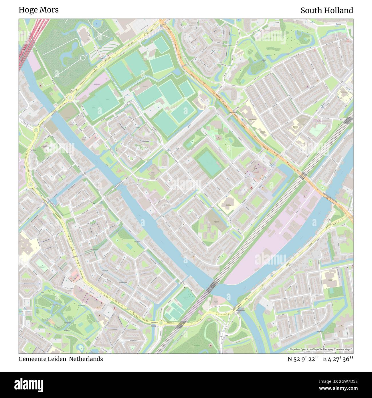 Leiden map Cut Out Stock Images & Pictures - Alamy