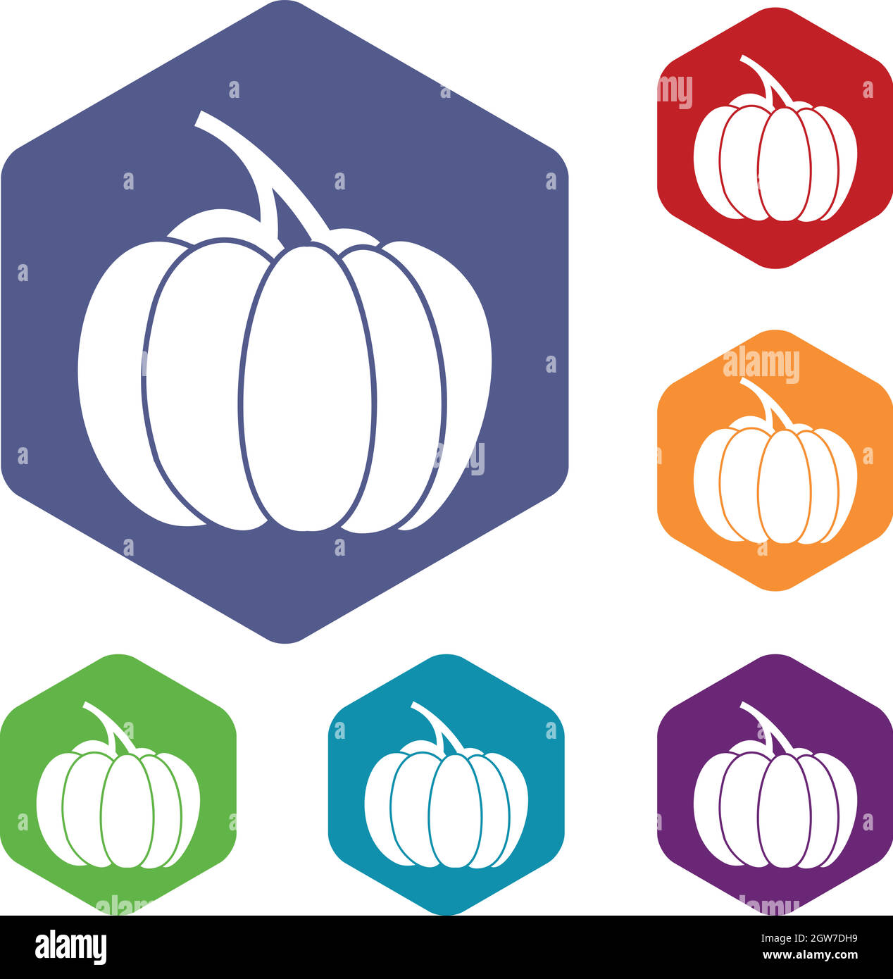 Pumpkin icons set Stock Vector Image & Art - Alamy