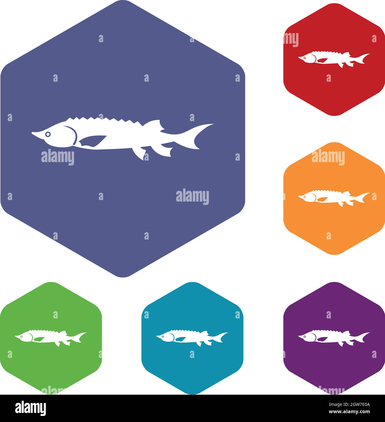 Sturgeon fish farm Stock Vector Images - Alamy