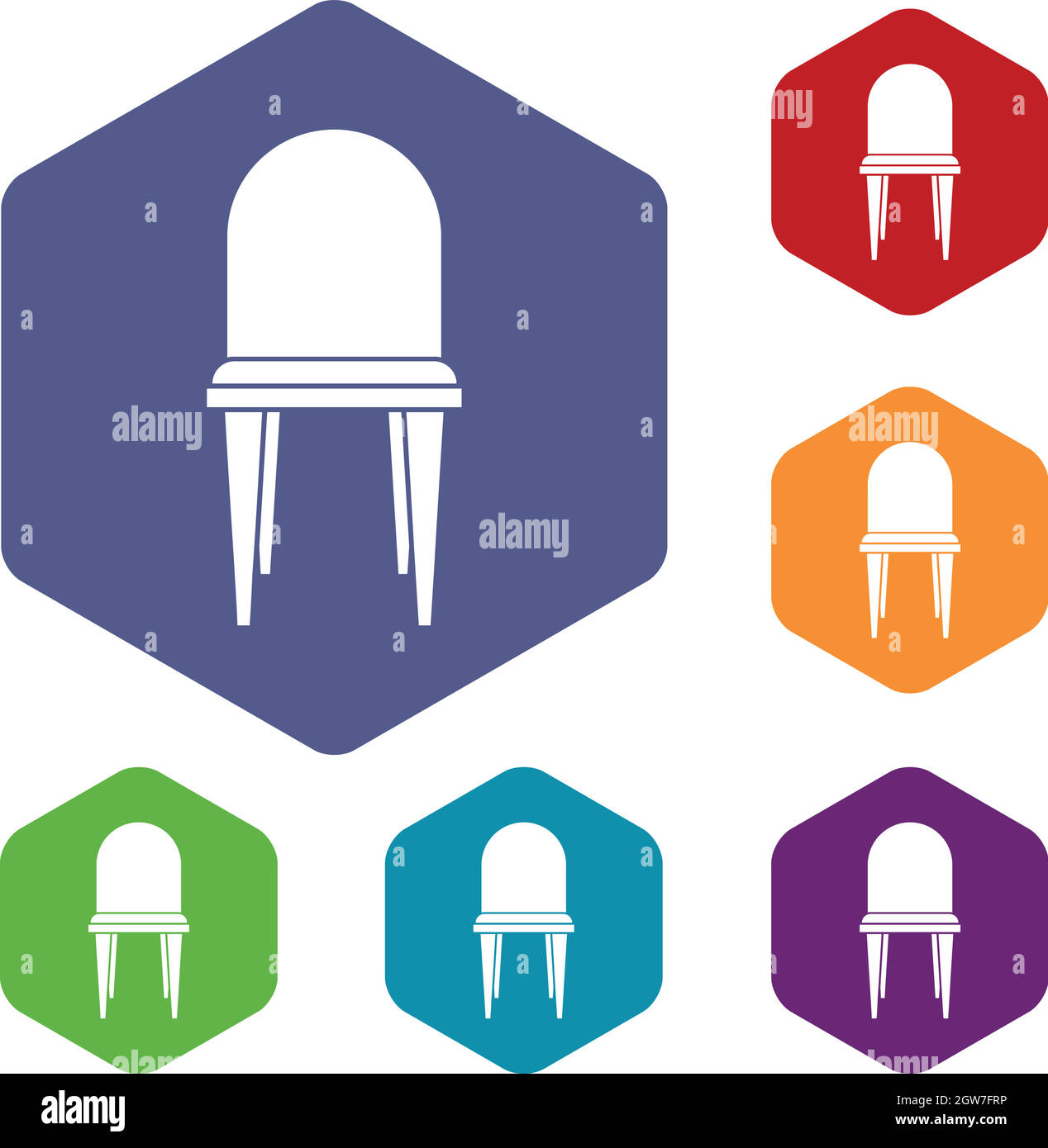 Chair icons set Stock Vector Image & Art - Alamy