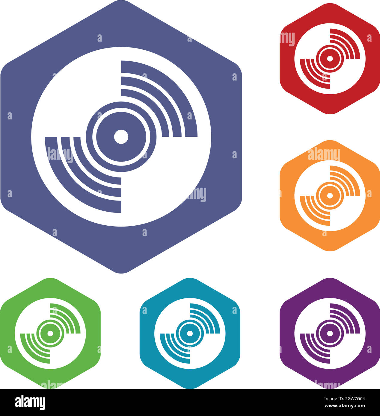 Gramophone vinyl LP record icons set Stock Vector Image & Art - Alamy