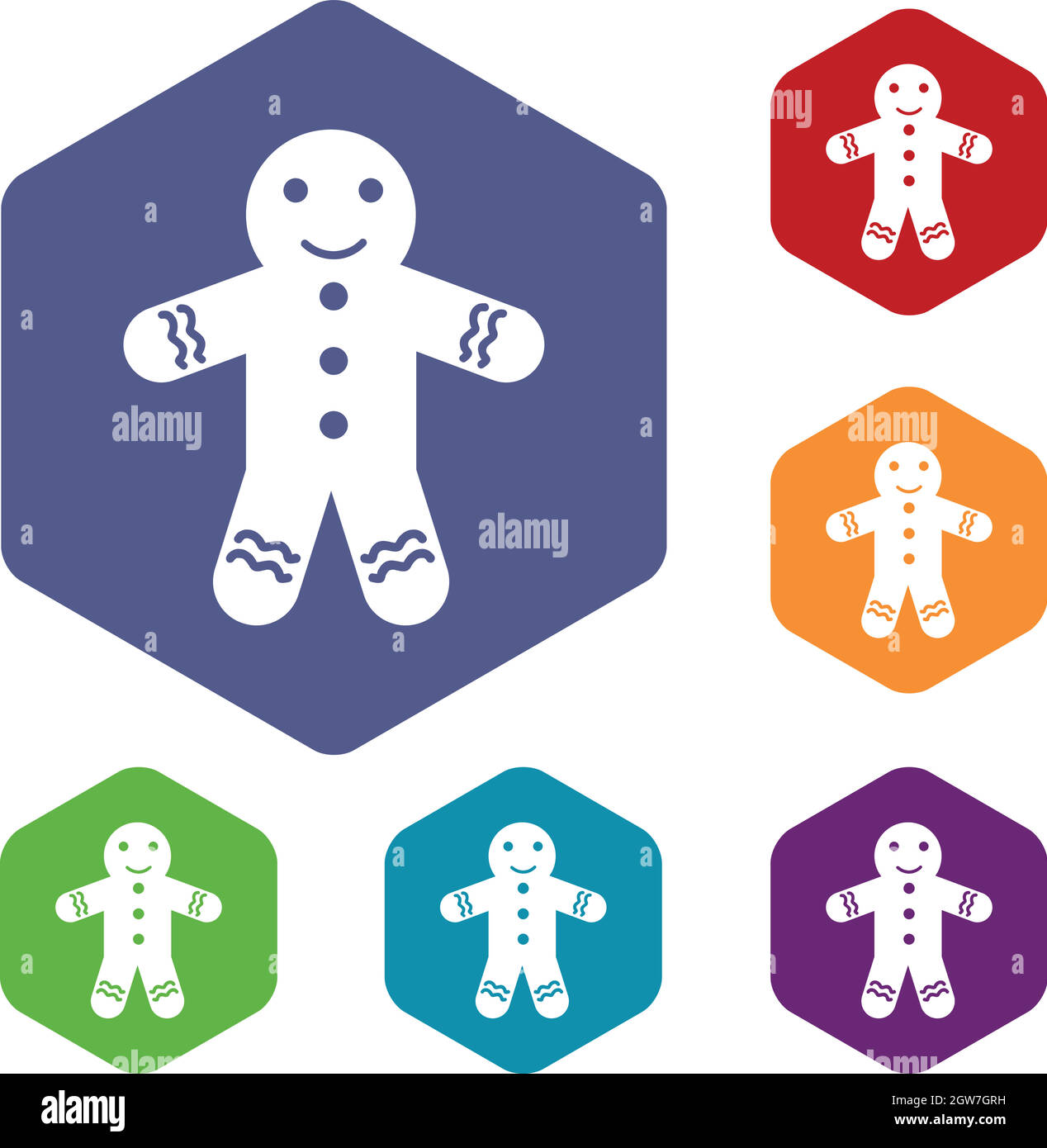 Gingerbread man vector Stock Vector Images - Alamy