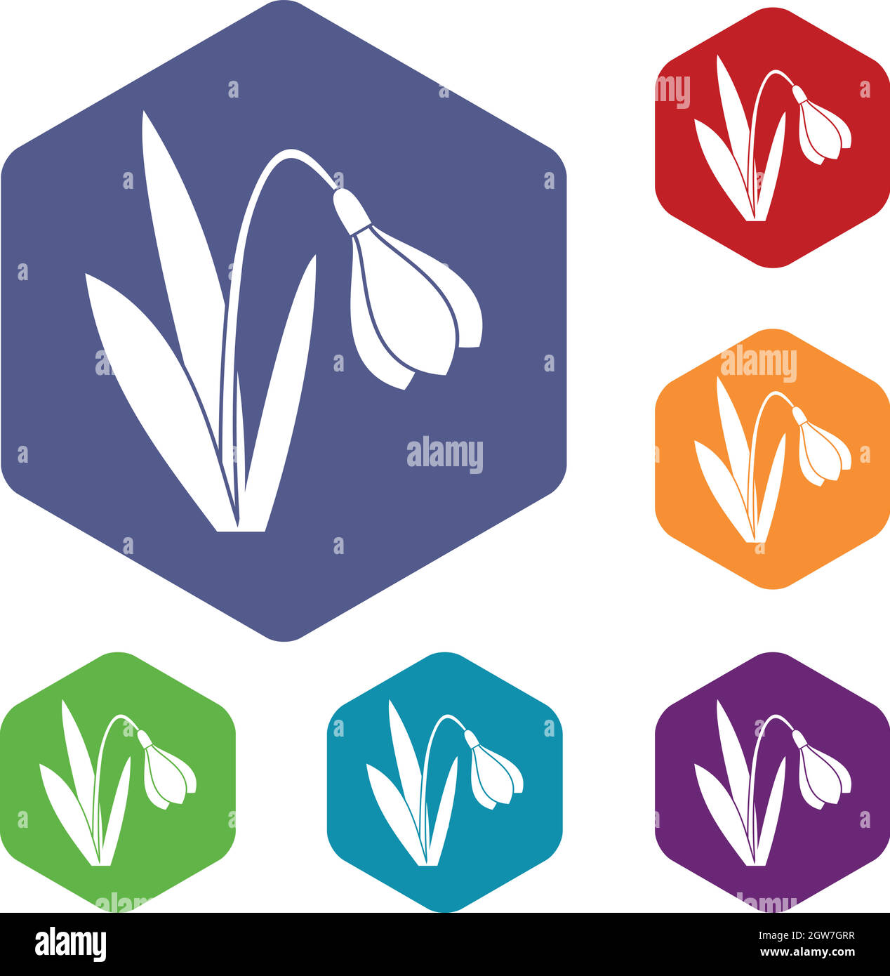 First spring flower plant Stock Vector Images - Alamy