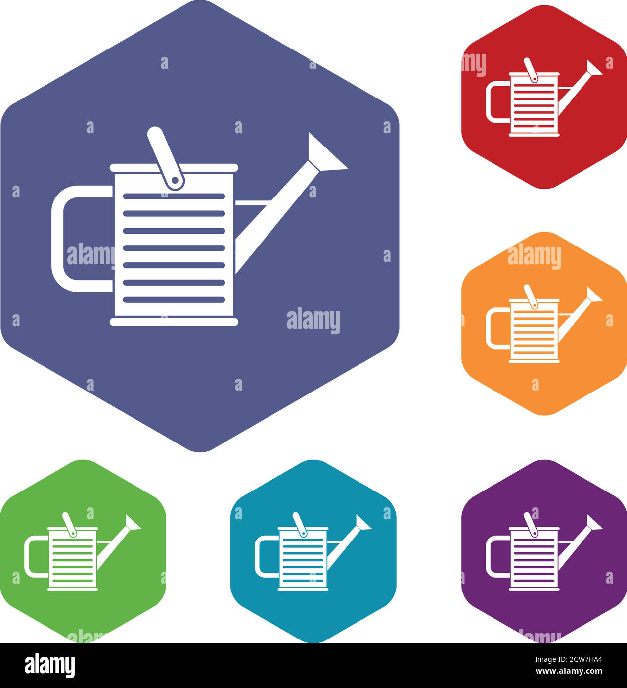 Watering can icons set Stock Vector Image & Art - Alamy