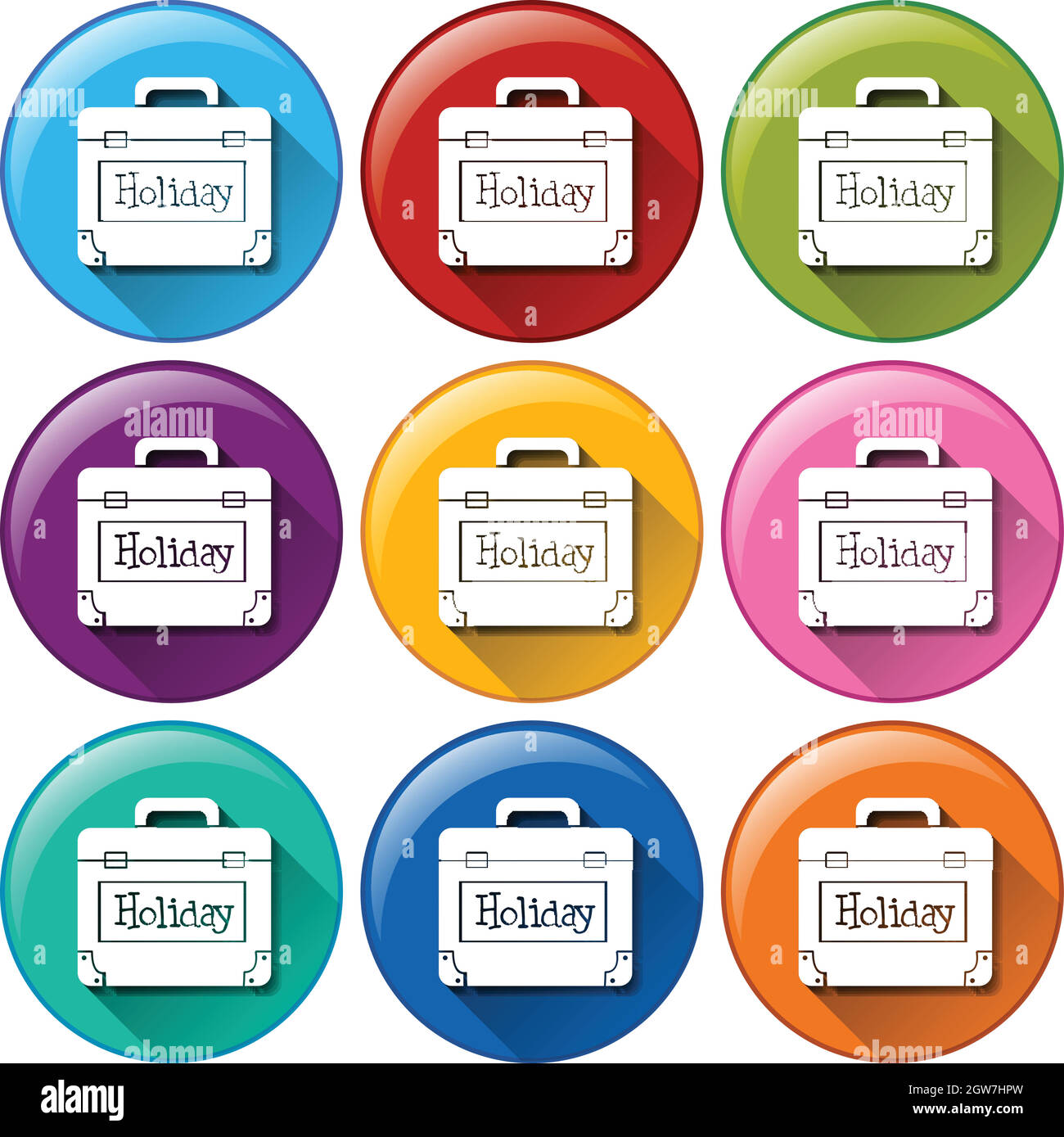 Blue travel suitcase Stock Vector Images - Alamy