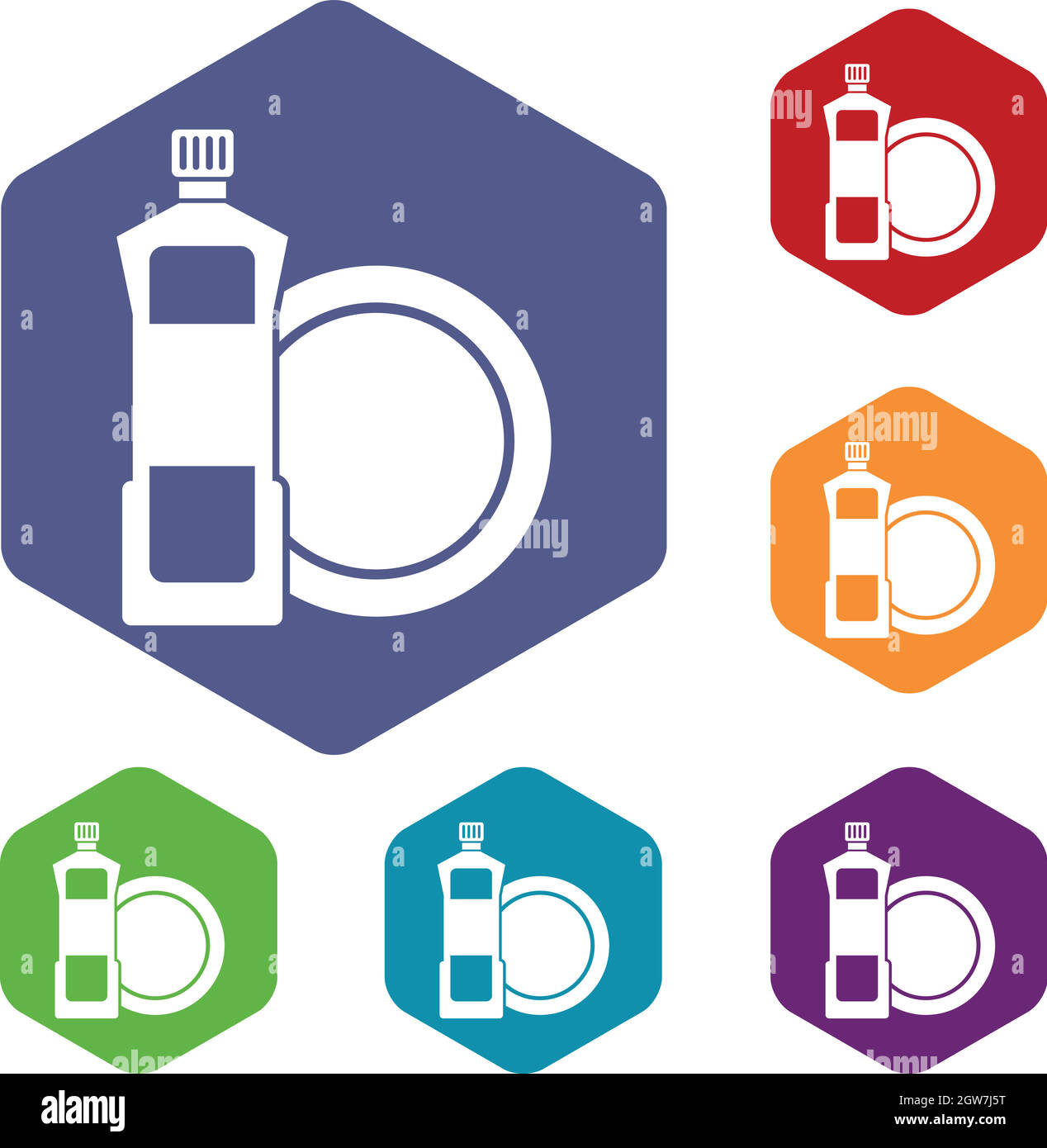 Liquid dish soap bottle Stock Vector Images - Alamy