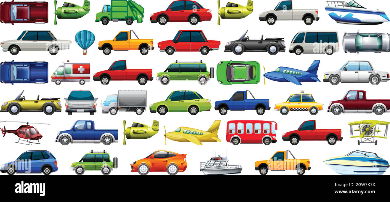 Set of transportation vehicle Stock Vector Image & Art - Alamy