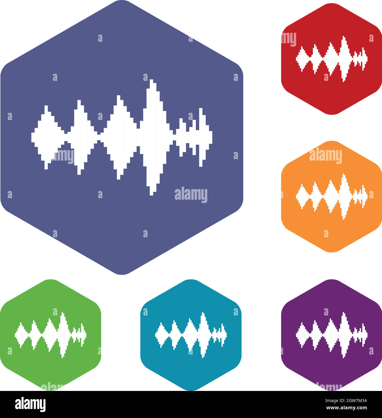 Audio digital equalizer technology icons set Stock Vector Image & Art ...