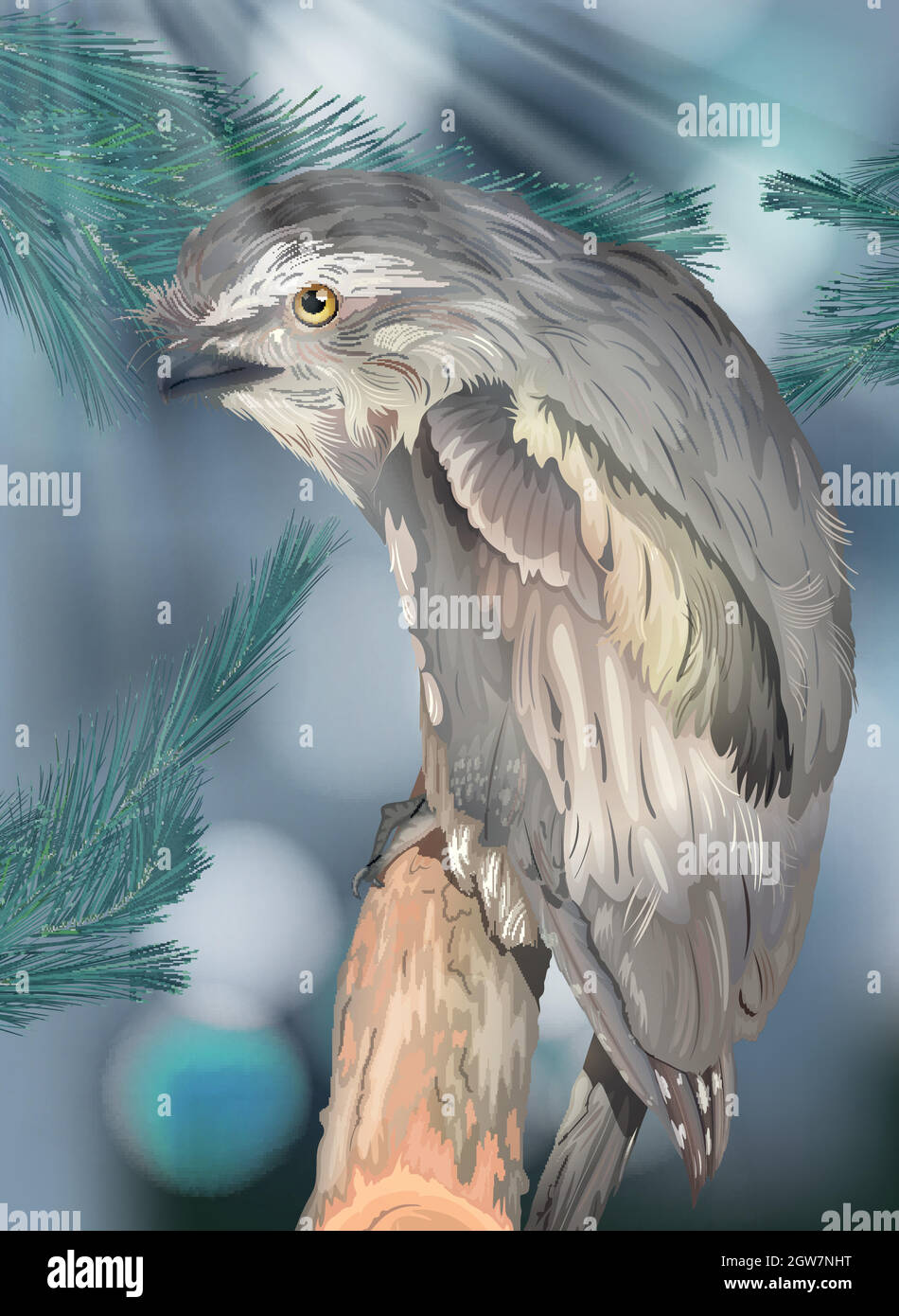 Grey wildlife Stock Vector Images - Alamy