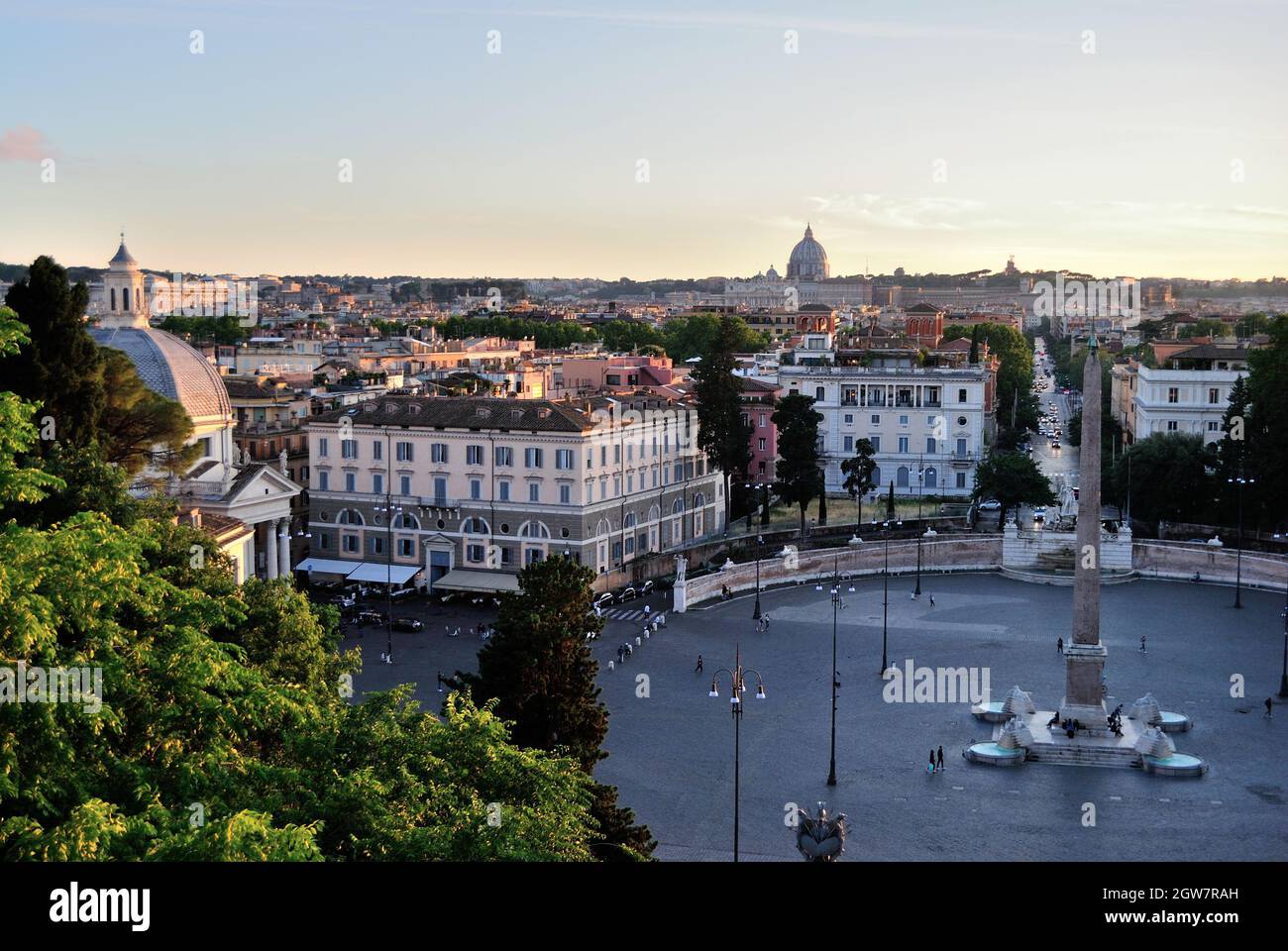 Rome sunset pincio gardens hi-res stock photography and images - Alamy