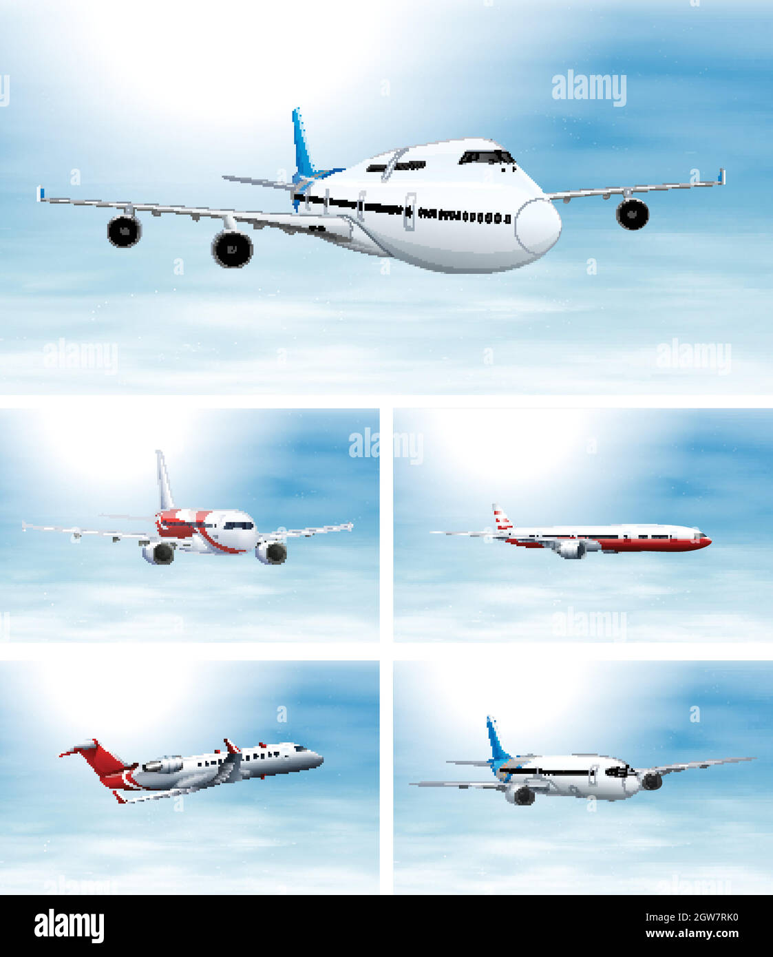 Flying scenes Stock Vector Images - Alamy