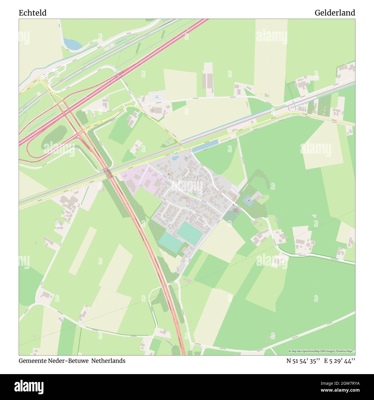 Echteld, Gemeente Neder-Betuwe, Netherlands, Gelderland, N 51 54' 35 ...