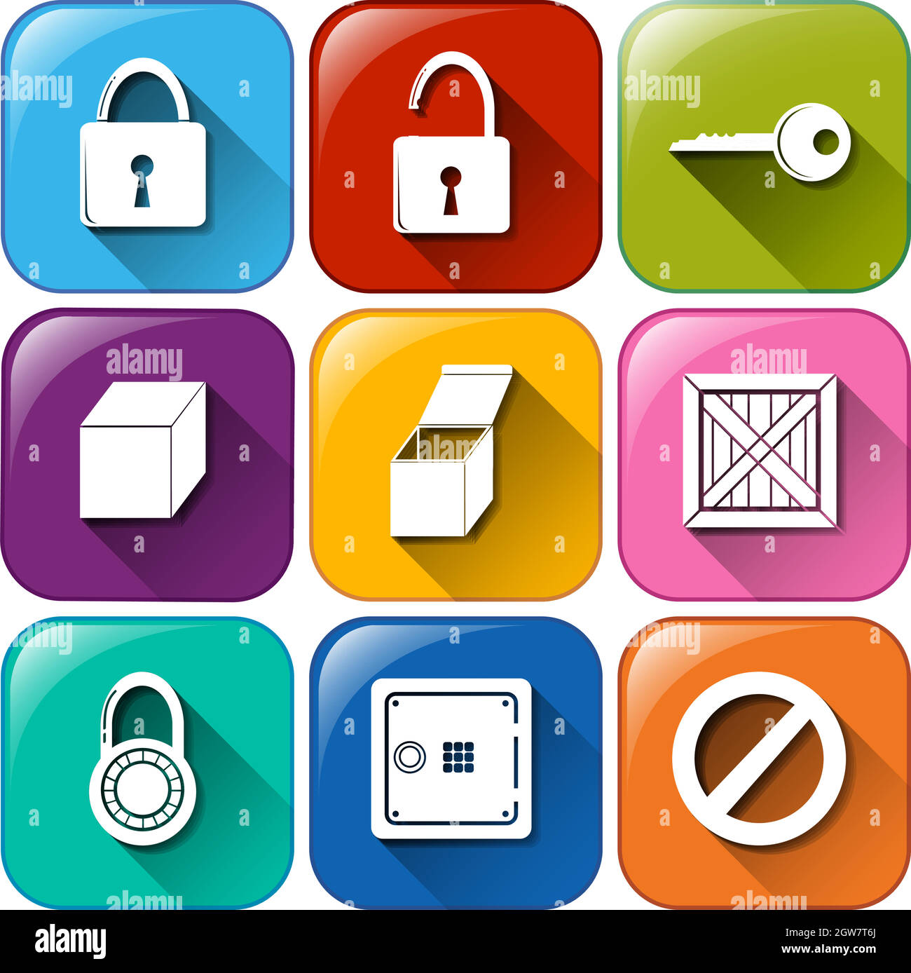 Bolt action lock Stock Vector Images - Alamy