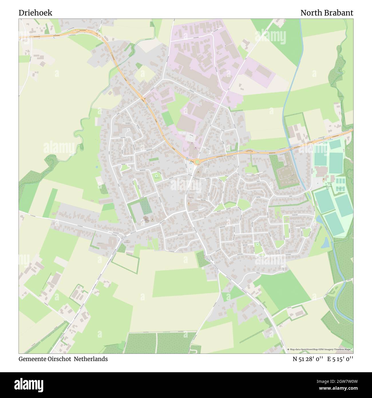 Driehoek, Gemeente Oirschot, Netherlands, North Brabant, N 51 28' 0 ...
