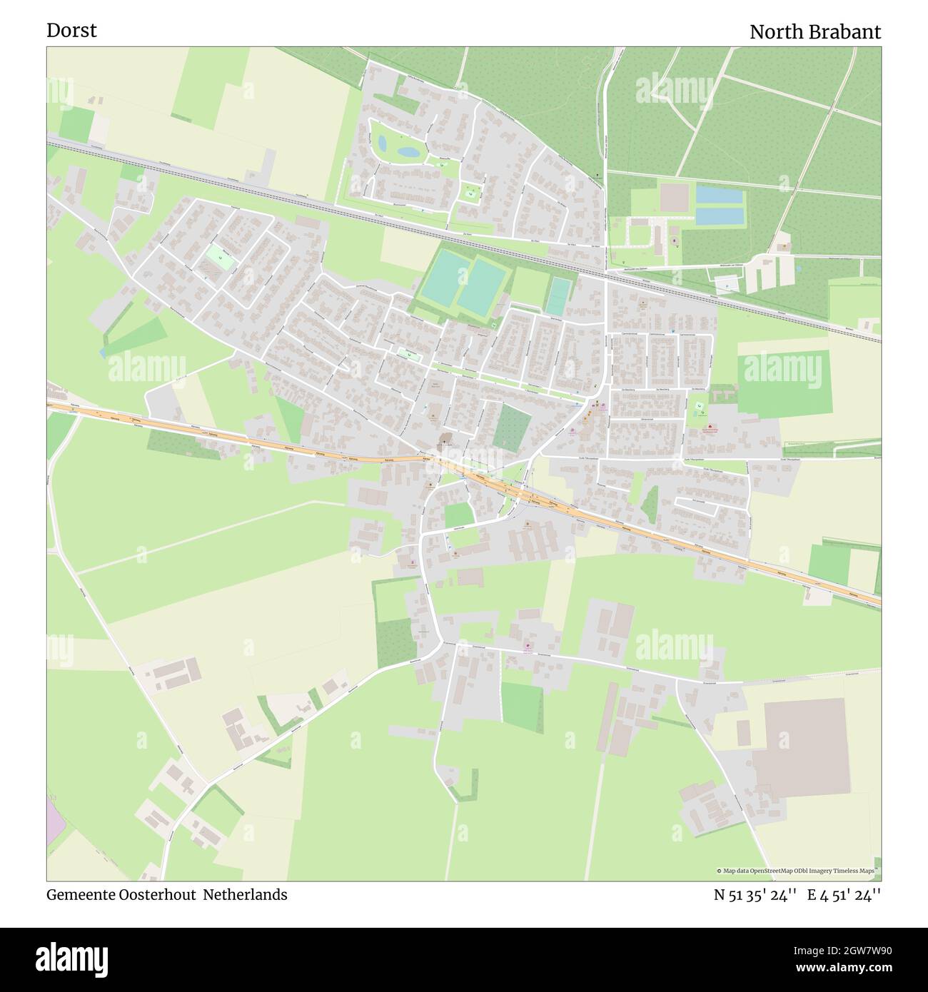 Dorst, Gemeente Oosterhout, Netherlands, North Brabant, N 51 35' 24 ...