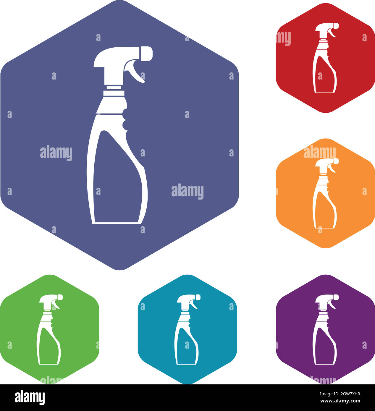 Sprayer bottle icons set Stock Vector Image & Art - Alamy