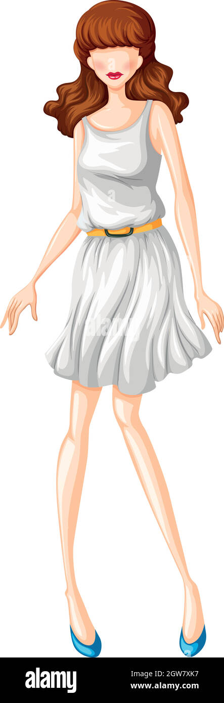 Summer fashion dress Stock Vector Images - Alamy