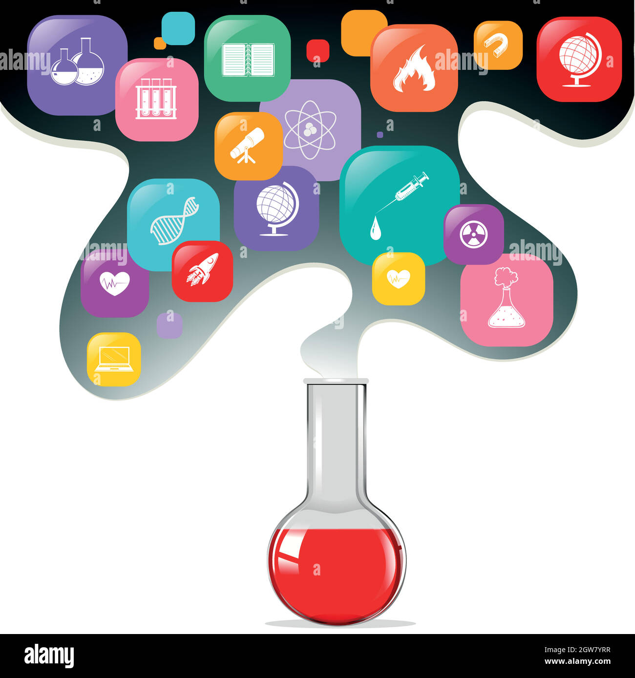 Chemistry icon sign symbols Stock Vector Images - Alamy