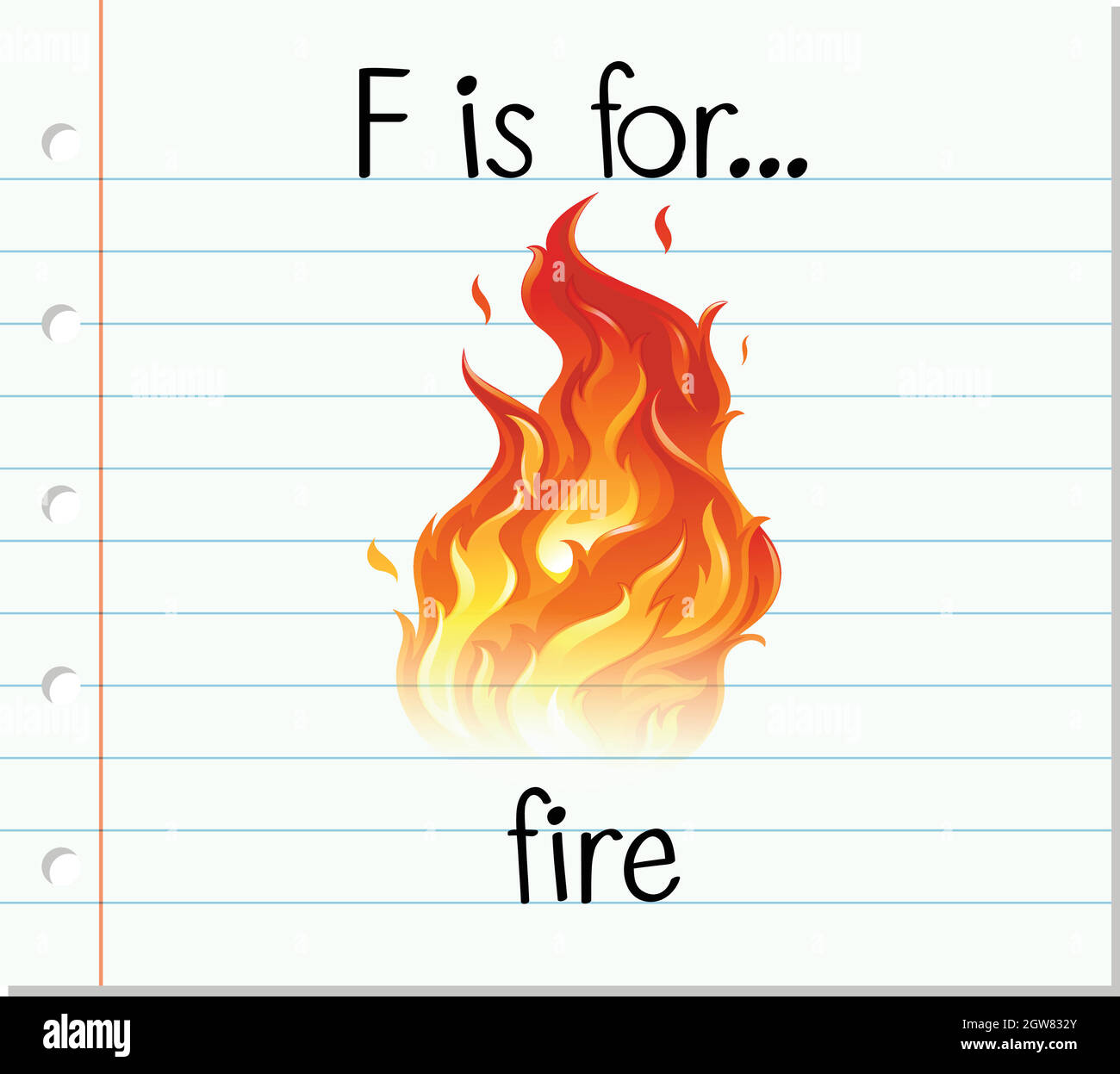 F Letter In Fire