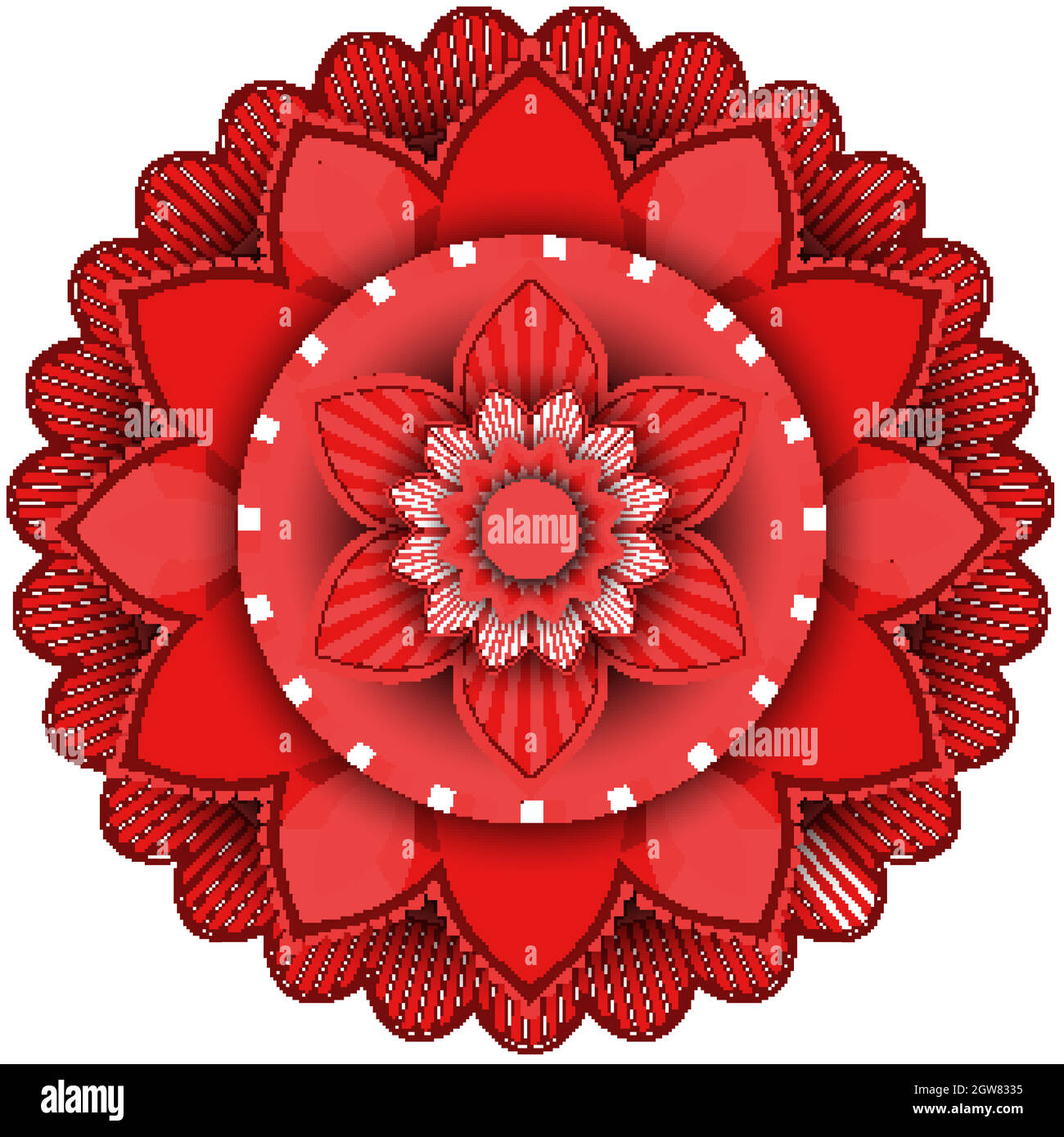 Mandala pattern design on white background Stock Vector Image & Art - Alamy
